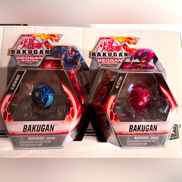 Spin Master | Toys | Nip Bakugan Geogan Rising Behemos And Jettra Blue ...